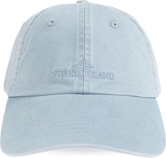 Stone Island Homme, Accessoires, Bleu, Taille: ONE Size Logo Cap