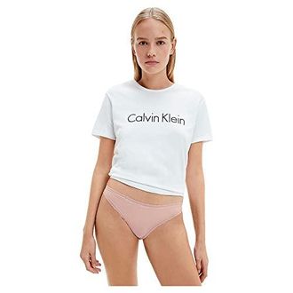 Calvin Klein Slip Femme Bikini Dentelle, Beige (Cedar), XS