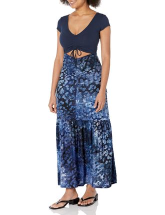 Desigual Womens Vest_Brighton 5000 Dress, Blue, L