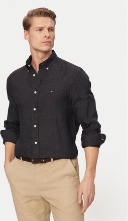 Tommy Hilfiger Hemd MW0MW41530 Schwarz Regular Fit