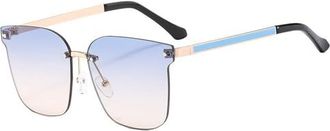 Generic Lunettes De Soleil Carrées For Hommes Vacances En Plein Air For Femmes(Blue)