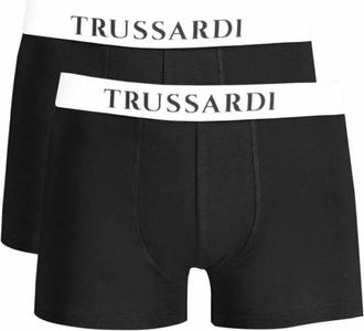 Trussardi Schwarze Baumwoll Herren Boxershorts - - Underwear - Herren - Schwarzk - 2XL