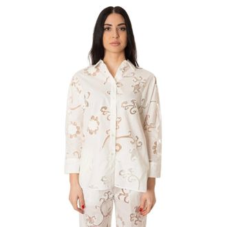 Semicouture Femme, Blouses et Chemises, Blanc, Taille: 40 FR Camicia Tiffany