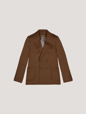 Circolo 1901 Virgin wool double-breasted jacket Argan C08 / 48