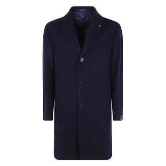 Tagliatore Homme, Manteaux, Bleu, Taille: M Single-Breasted Manteaux