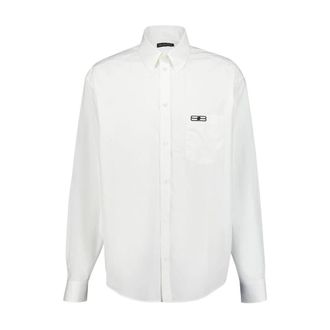 Balenciaga Large Fit Shirt - - Shirts - Herren - Wei&szlig; - M