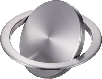 Garneck Versenkte Edelstahl M&uuml;lleimerabdeckung M&uuml;lleimerdeckel Mit Klappfunktion F&uuml;r Haushalt Und Gewerbe Kratzfest &Ouml;lbest&auml;ndig