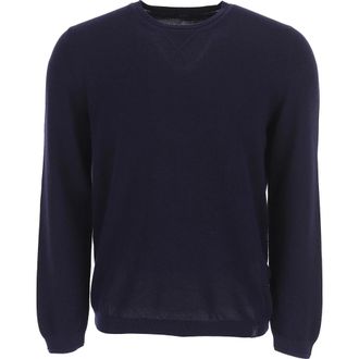 Fay Rundhals-Strickware - - Knitwear - Herren - Blau - XL