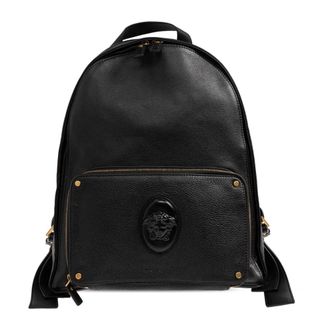 Versace Lou Lederrucksack - - Bags - Herren - Schwarzk - ONE SIZE