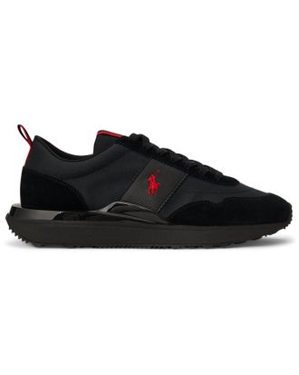 Ralph Lauren Runner-Sneaker Train 89 aus Mesh und Veloursleder Logo-Details in