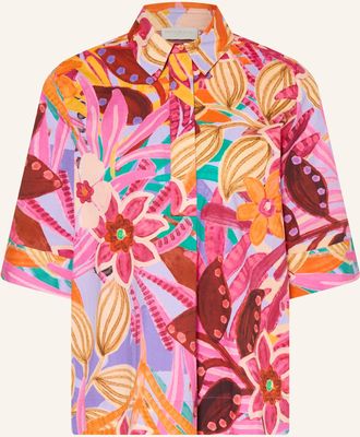 Milano Milano Italy Blusenshirt Mit 3/4-Arm orange
