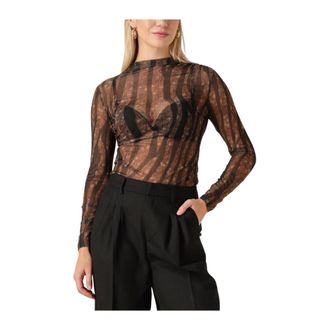 Access Fashion Langarmshirt - - Tops - Damen - Braun - XS