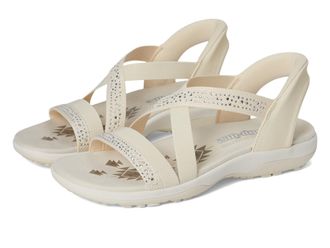 Skechers Damen Reggae Slim-Summer Sparkle Sandalen, Nat&uuml;rlich, 38 EU