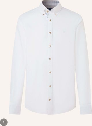 Hackett Freizeithemd Flannel Multi Trim weiss