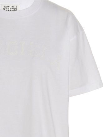 Maison Margiela Tone-on-Tone Logo T-Shirt - White