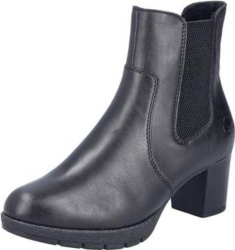 Rieker Bottines Chelsea 77674 pour femme, noir, 41 EU, Noir, 41 EU