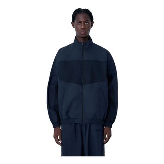 VETEMENTS Homme, Vestes, Noir, Taille: S Veste de surv&ecirc;tement &agrave; panneaux en maille