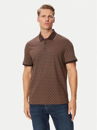 Michael Kors Poloshirt CS650V848T Dunkelbraun Regular Fit