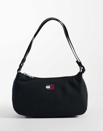 Tommy Jeans Essential Daily - Sac port&eacute; &eacute;paule - Noir