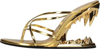 GCDS Gcds, Femme, Chaussures, Jaune, Taille: 38 EU Morso Thong Sandales