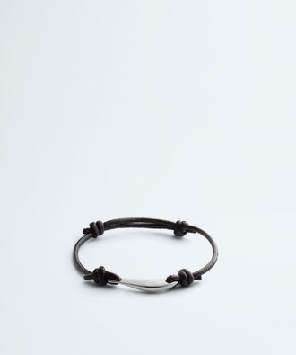 Bottega Veneta Bracelet Sardine en cuir - Marron - Femme - S