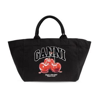 Ganni Tote Bags - - Bags - Damen - Schwarzk - ONE SIZE