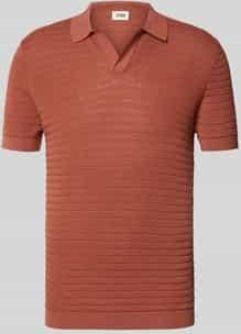 Drykorn Slim Fit Poloshirt mit V-Ausschnitt Modell Braian