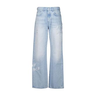 Casablanca Wide Jeans - Femme - Jeans - Bleu - Taille: W26