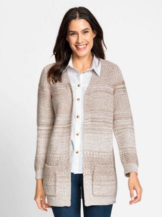 Witt Strickjacke Strickjacke Langarm Mustermix gestrickt