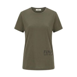 Fendi T-Shirt - - Tops - Damen - Gr&uuml;n - XS