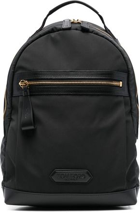 Tom Ford sac à dos à patch logo - Noir