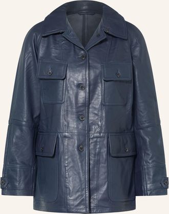 AllSaints Allsaints Lederjacke Roiya blau
