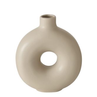 Boltze Boltze Vasen Set Lanyo (Farbe beige, Blumenvase aus Keramik, runde Form, Maße 17x7x20 cm, Deko-Vase) 2024829