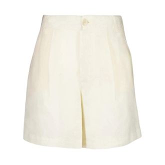 120% Lino L&auml;ssige Leinenshorts in Ecru - - Shorts - Damen - Beige - S