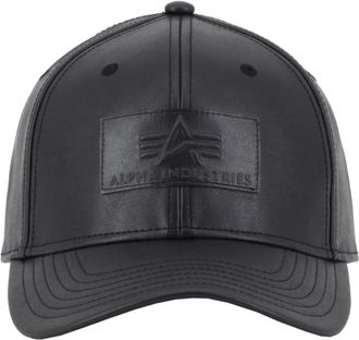 Alpha Industries Alpha Industries Herren PU Logo Cap, Black, One Size