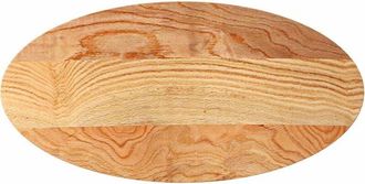 vidaXL Dessus de table 100x50x2 cm bois de chêne massif ovale Vidaxl