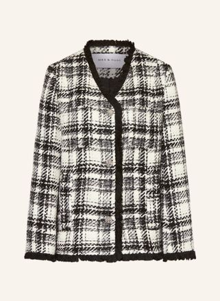 Mrs & Hugs Mrs & Hugs Tweed-Blazer Mit Glitzergarn weiss