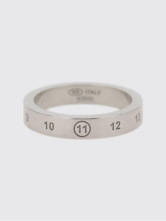 Maison Margiela Bague jonc en argent 925 avec logo num&eacute;rique grav&eacute;