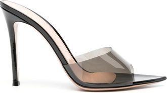 Gianvito Rossi Femme, Chaussures, Noir, Taille: 35 EU Elle Plexi Sandales