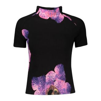 Desigual Lacroix Kurzarm-T-Shirt - - Tops - Damen - Schwarzk - XL