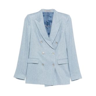 Tagliatore Femme, Vestes, Bleu, Taille: 48 FR Parigi Double-Breasted Blazer