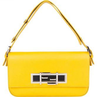 Fendi Crossbody Bags - Fendi Sunflower Leather Limited Buckle Baguett Sho - Gr. unisize - in Bunt - für Damen