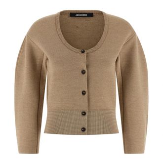 Jacquemus Le Gilet Doppio Cardigan - - Knitwear - Damen - Beige - 2XS