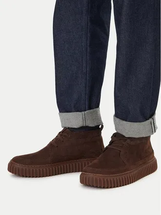 Clarks Schn&uuml;rschuhe Torhill LaceHi 26184694 Dunkelbraun