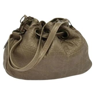 Dior Sac Seau en Cuir Pre-owned - Femme - Pre-owned - Brun - Taille: ONE Size