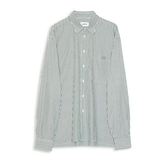 Soulland Femme, Blouses et Chemises, Vert, Taille: 40/42 FR VIT Stripe Shirt