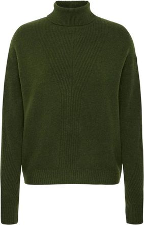 Ichi Ichi, Femme, Pulls, Vert, Taille: 42 FR Pull Vert à Col Roulé