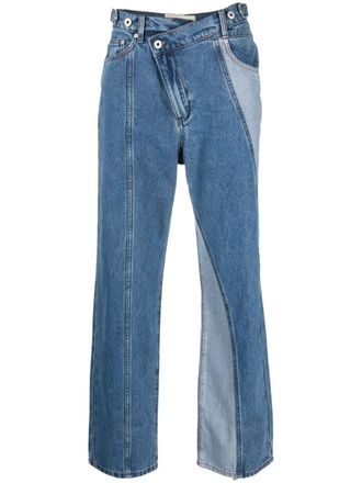 Feng Chen Wang Jeans im Deconstructed-Look - Blau