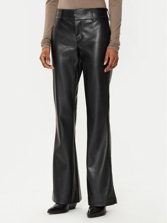 Gina Tricot Hose aus Kunstleder 23545 Schwarz Regular Fit