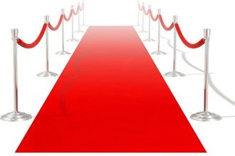 vidaXL Roter Teppich 1 x 10 m Extra Schwer 400 g/m² Vidaxl